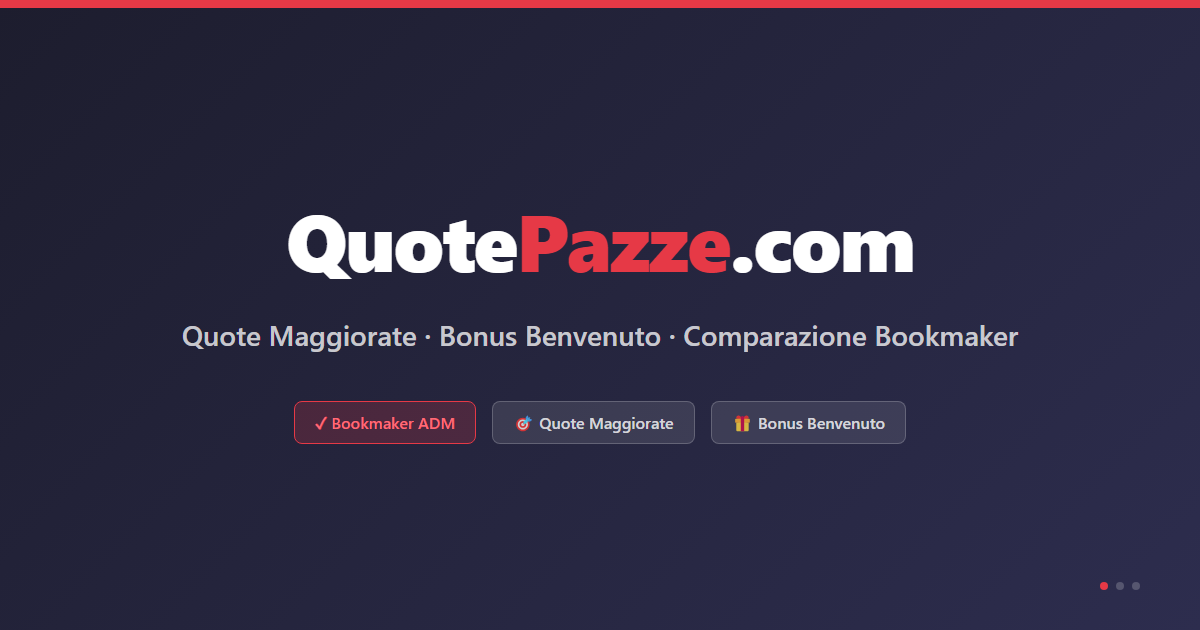 Bonus Benvenuto Sisal Giugno 2026 | QuotePazze.com
